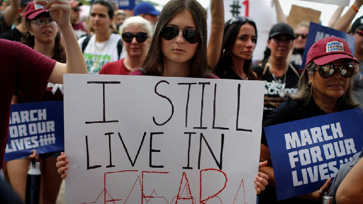 Protesters rally against gun violence in Washington, across U.S. - CGTN