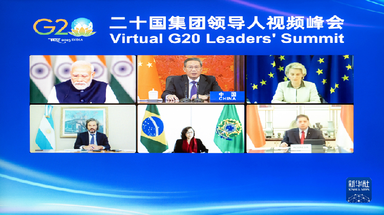 Chinese premier attends virtual G20 leaders' summit - CGTN